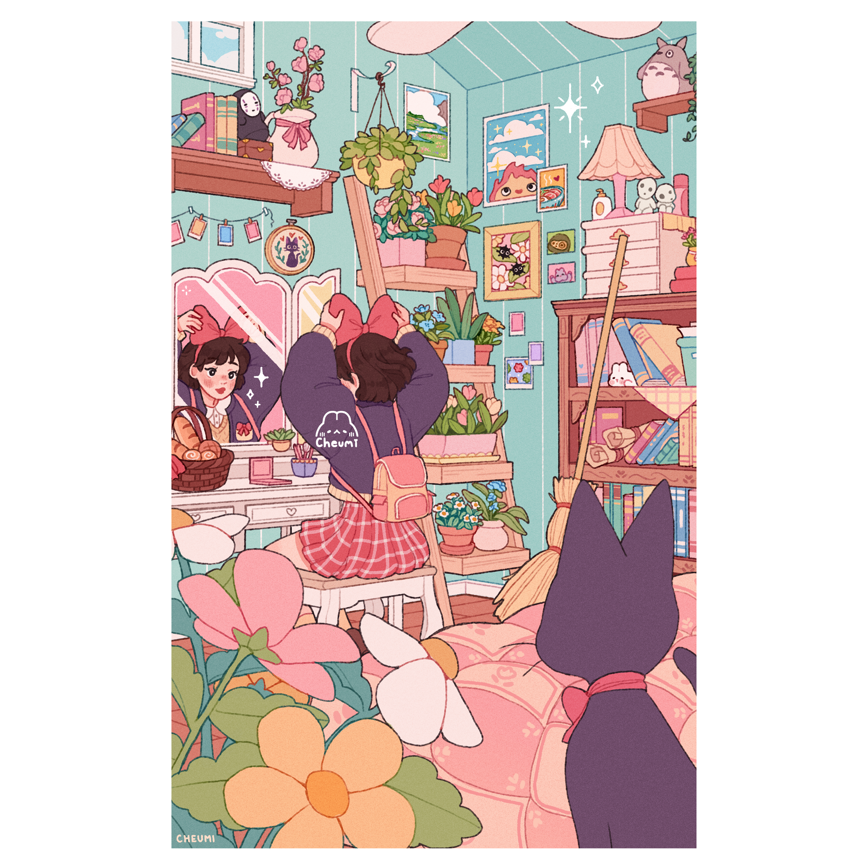 Kiki Modern AU Fanart Print 7x11 – Cheumi